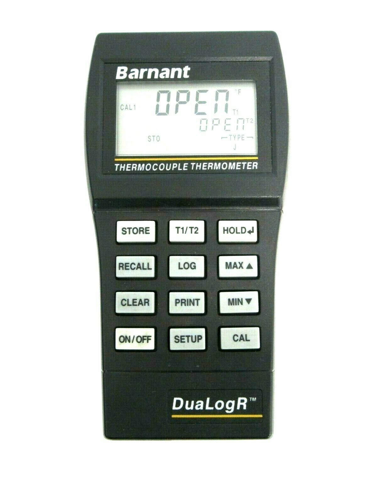 USED OMEGA HH11 THERMOCOUPLE THERMOMETER W/ BARNANT 600-1050 HP PRINTER ...