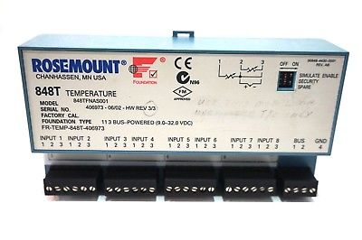 USED ROSEMOUNT 848TFNAS001 TEMPERATURE TRANSMITTER - SB Industrial ...