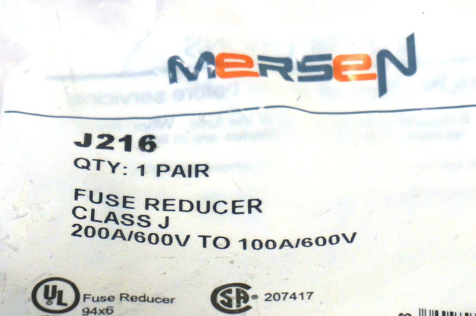 3 NEW MERSEN J216 FUSE REDUCERS - SB Industrial Supply, Inc.