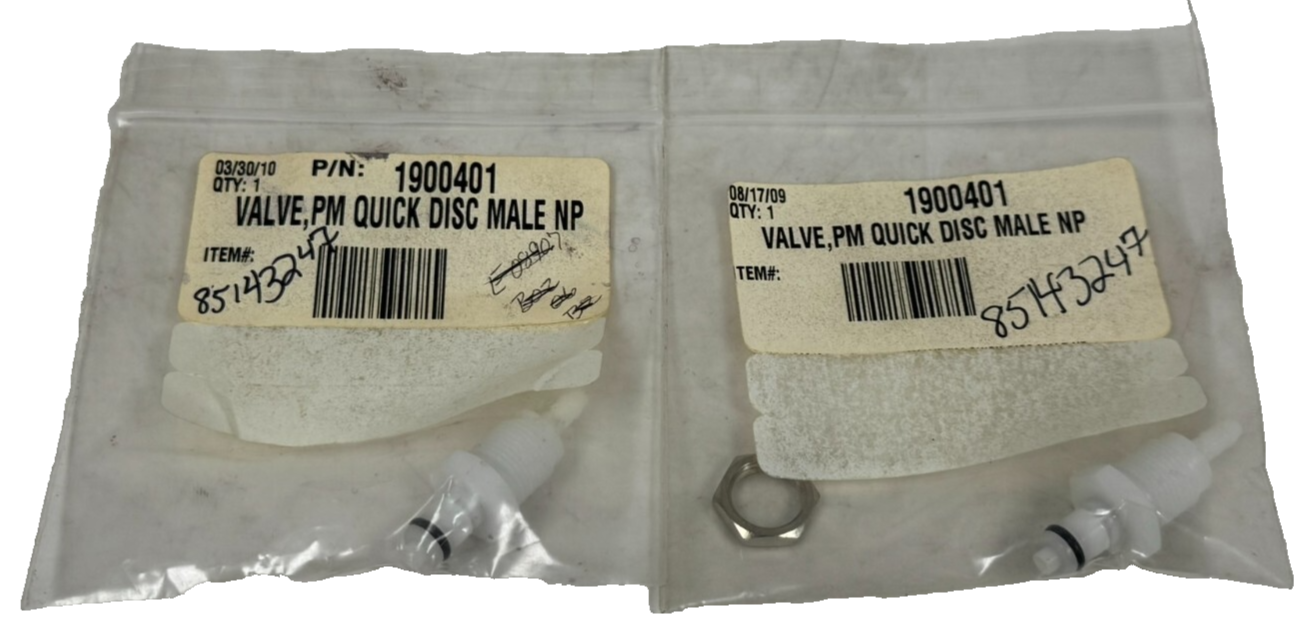 LOT OF 2 NEW DIAGRAPH 1900-401 VALVE PM QUICK DISCONNECT 1900401 - SB ...