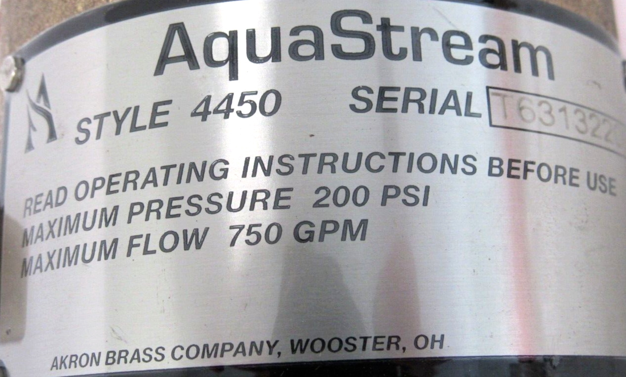 NEW AKRON 4450 AQUASTREAM NOZZLE - SB Industrial Supply, Inc.