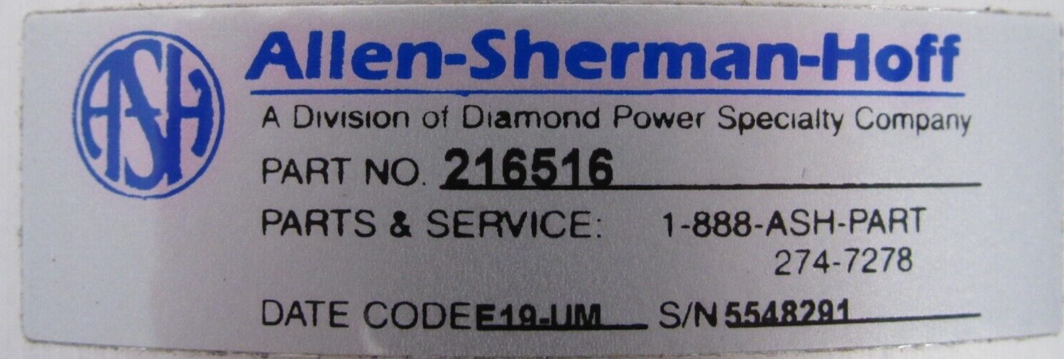 NEW ALLEN SHERMAN HOFF 216516 PNUEMATIC CYLINDER - SB Industrial Supply ...