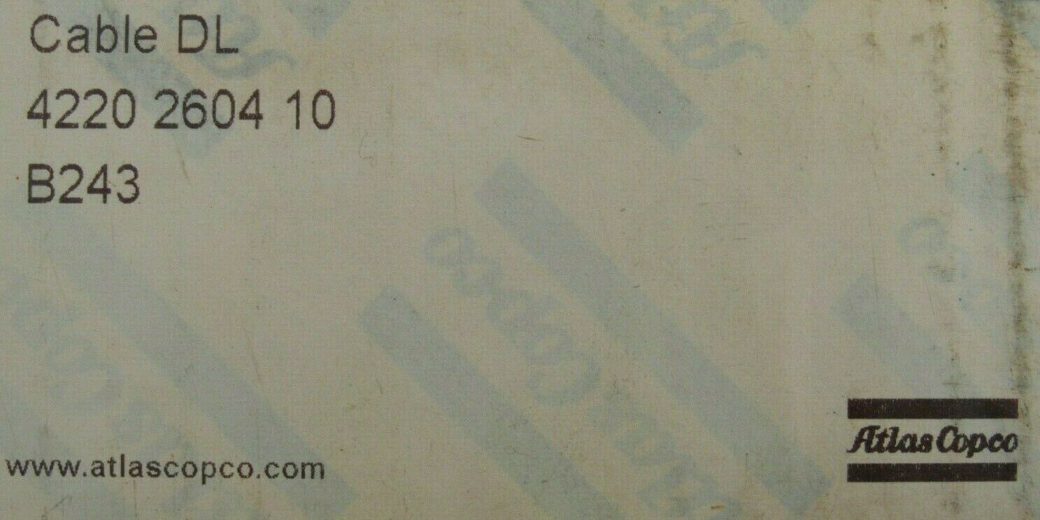 NEW ATLAS COPCO 4220-2604-10 MACHINE CABLE 4220260410 - SB Industrial ...