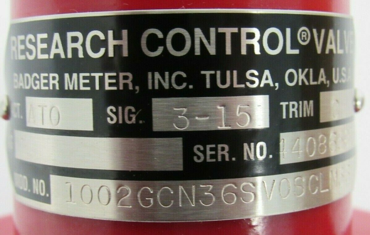 NEW BADGER METER 1002GCN36SV0SCLN36 CONTROL VALVE 2" - SB Industrial ...