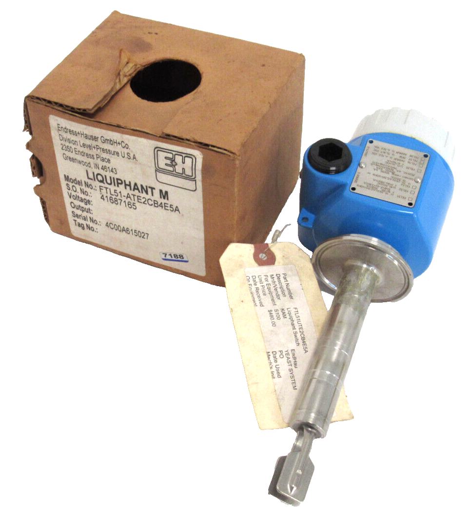 NEW ENDRESS HAUSER FTL51-ATE2CB4E5A LIQUID LEVEL SWITCH FTL51ATE2CB4E5A ...