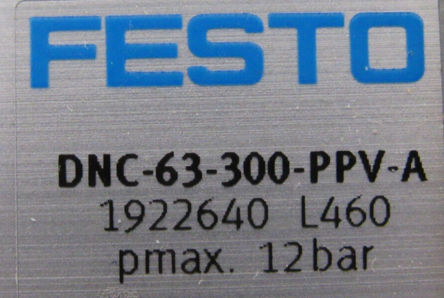 NEW FESTO DNC-63-300-PPV-A PNEUMATIC CYLINDER 1922640 DNC63300PPVA - SB ...