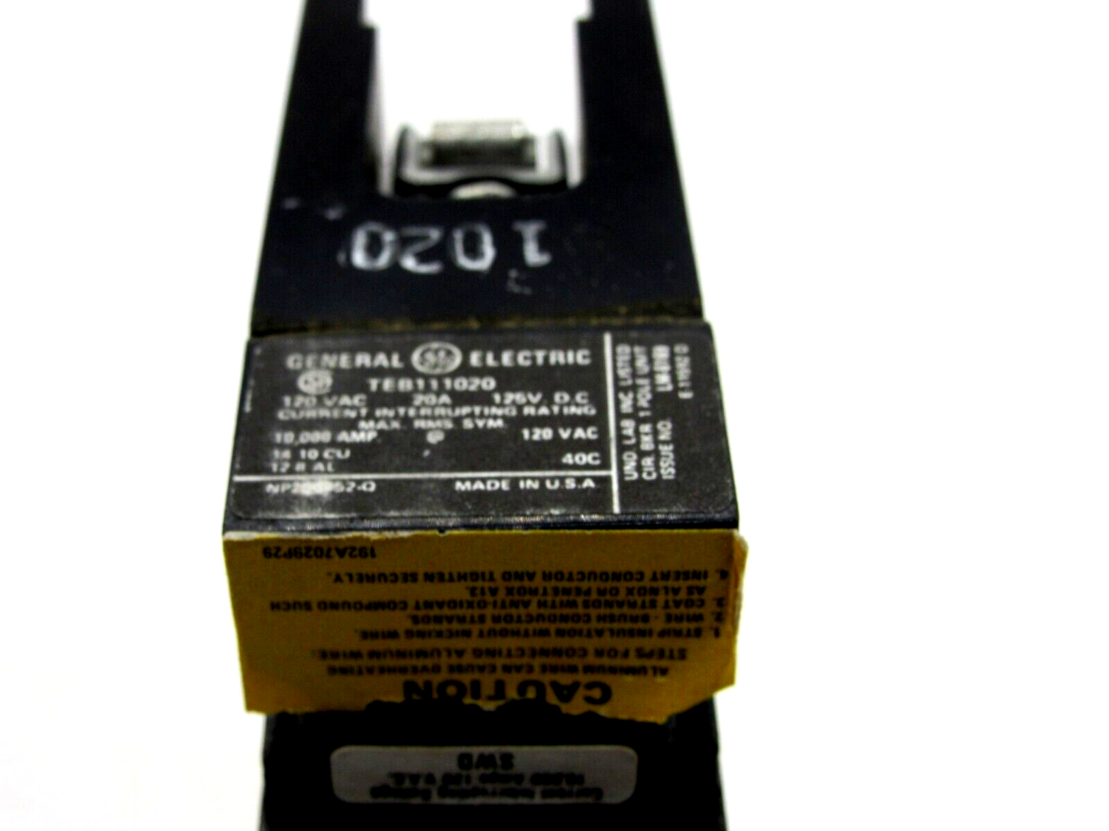 NEW GENERAL ELECTRIC TEB111020WL CIRCUIT BREAKER - SB Industrial Supply ...