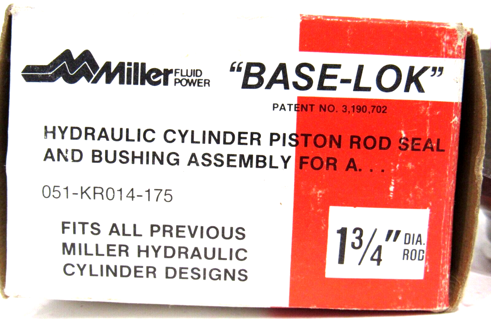 NEW MILLER 051-KR014-175 ROD SEAL & BUSHING ASSY. 051KR014175 - SB ...