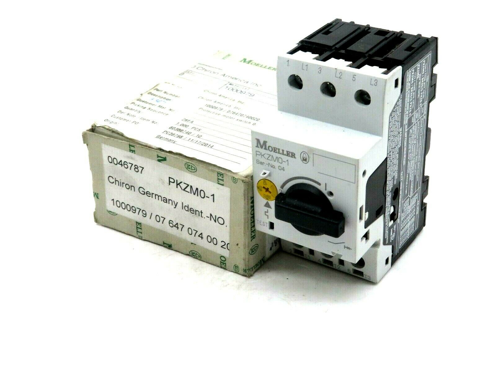 New Moeller Pkzm0 1 Circuit Breaker Pkzm01 Sb Industrial Supply Inc
