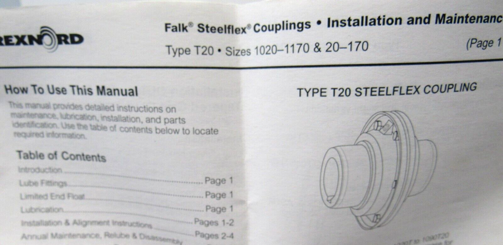NEW REXNORD TYPE T20 STEELFLEX COUPLING - SB Industrial Supply, Inc.