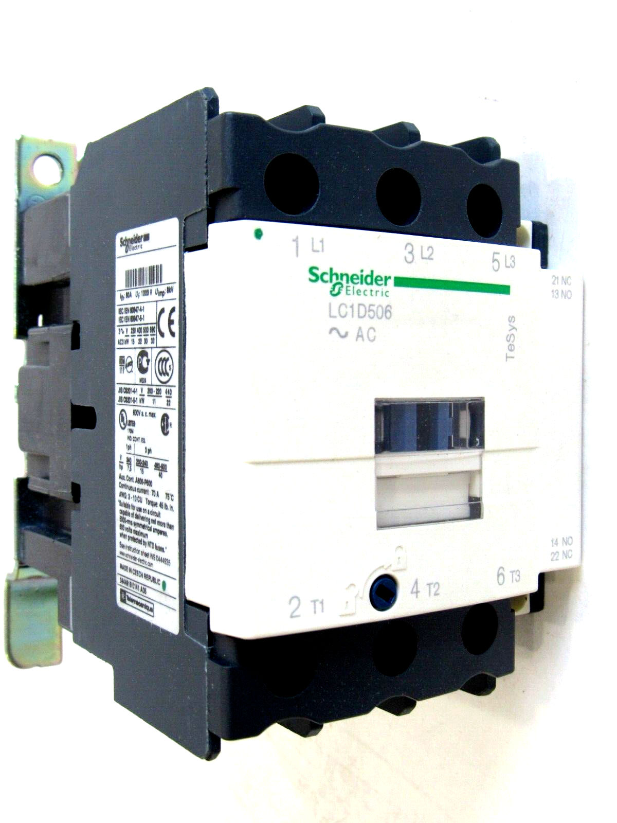 NEW SCHNEIDER ELECTRIC LC1 D506L7 CONTACTOR 200V 50/60HZ LC1D506 - SB ...