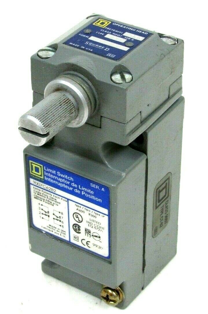 NEW SQUARE D 9007-C62B2 HEAVY DUTY LIMIT SWITCH 9007C62B2 - SB ...