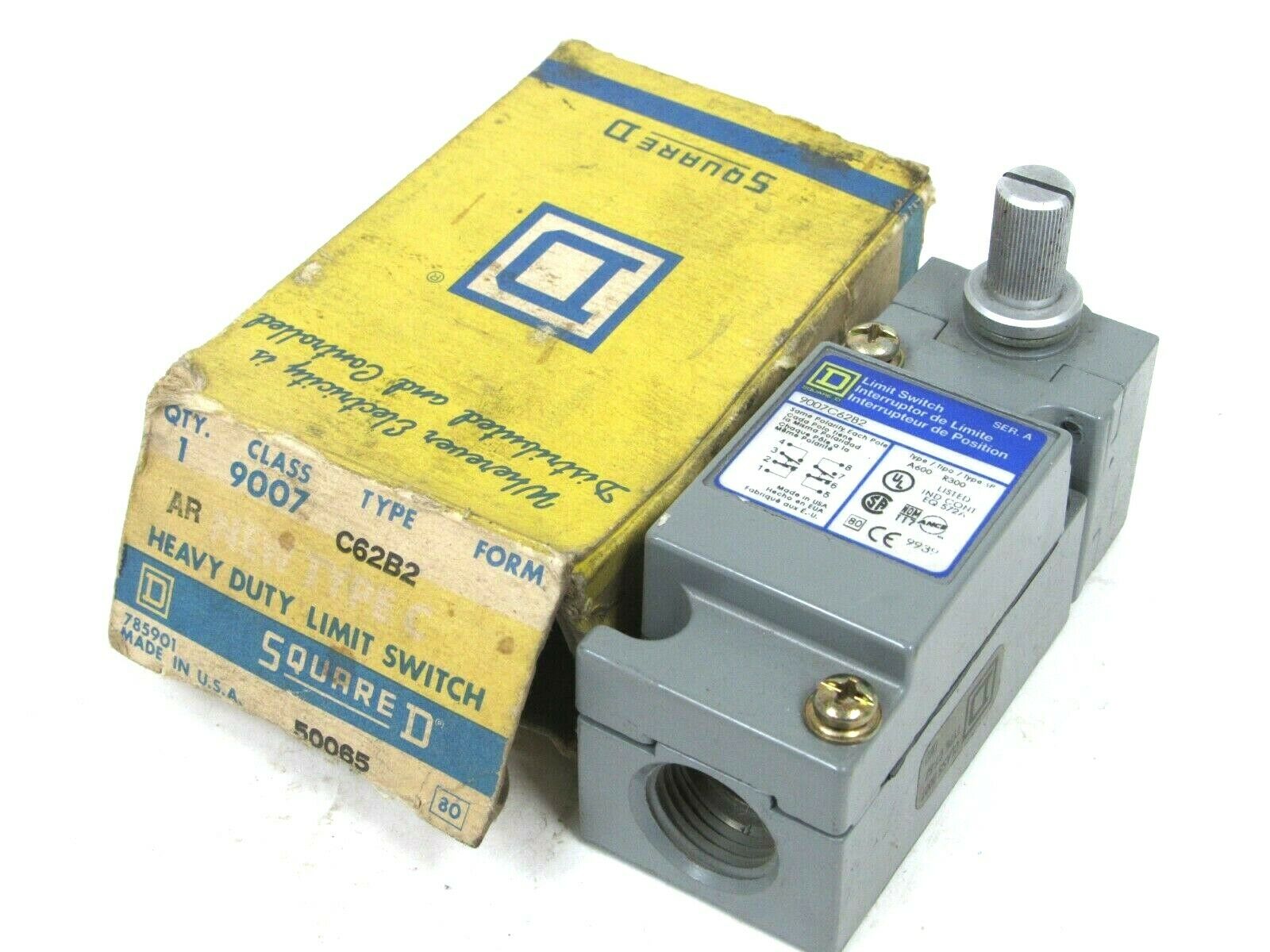 NEW SQUARE D 9007-C62B2 HEAVY DUTY LIMIT SWITCH 9007C62B2 - SB ...