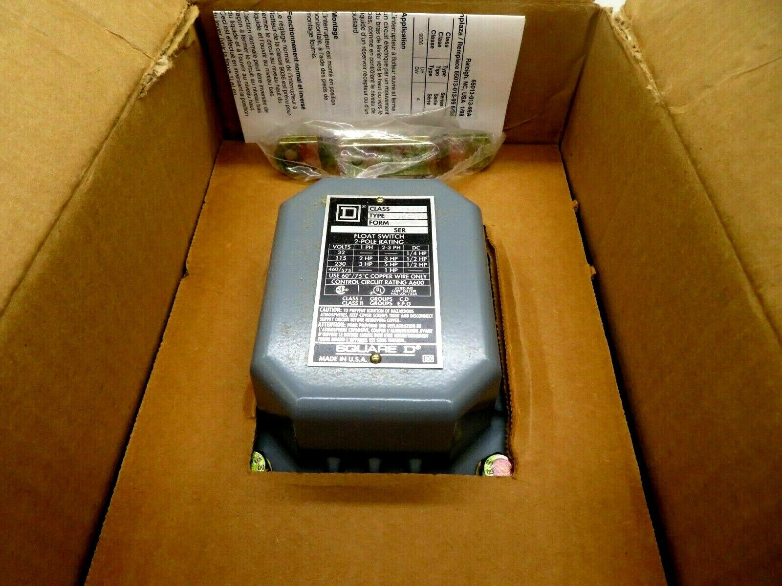 NEW SQUARE D 9036DR31 OPEN TANK PILOT SWITCH SERIES A - SB Industrial ...