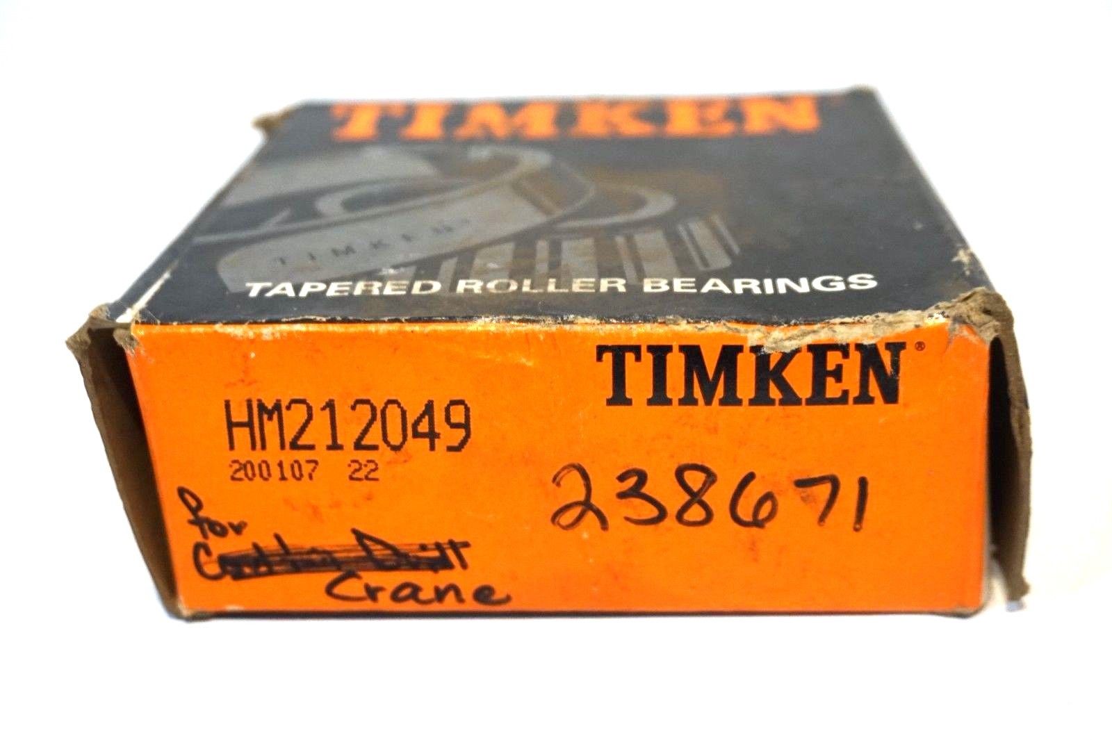 NEW TIMKEN HM212049 ROLLER BEARING CONE - SB Industrial Supply, Inc.
