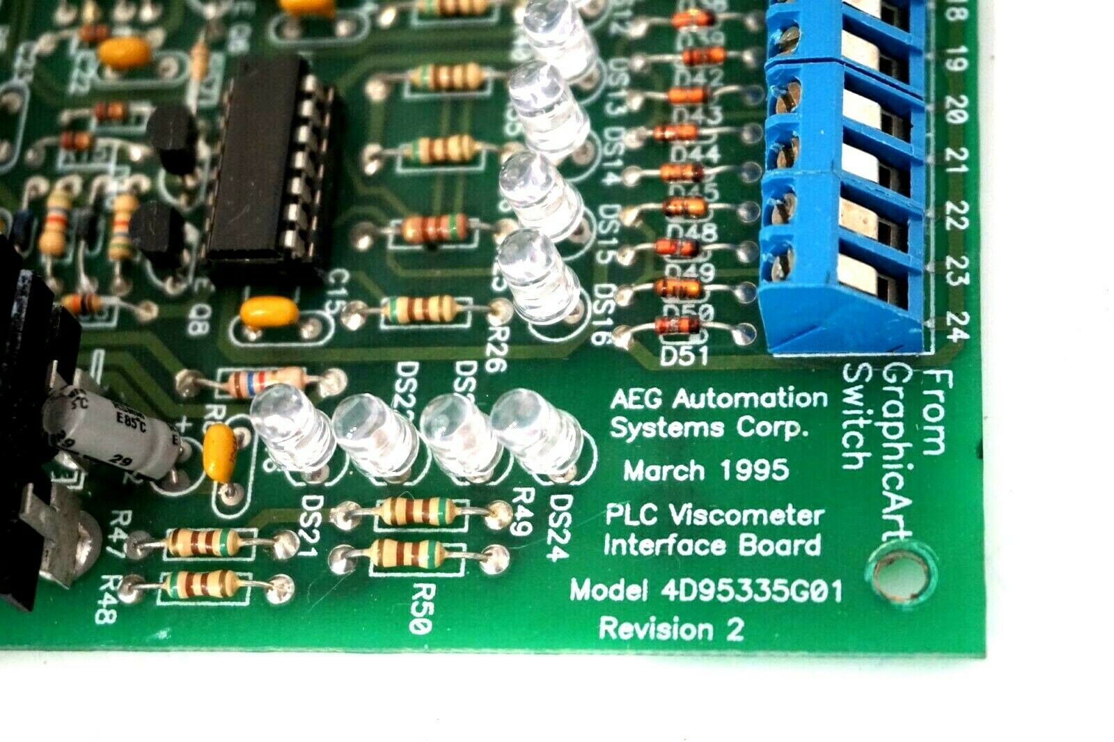 USED AEG AUTOMATION SYSTEMS 4D95335G01 INTRFACE BOARD - SB Industrial ...