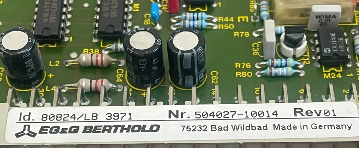 USED BERTHOLD 80824/LB 3971 OUTPUT BOARD 504027-10014 - SB Industrial ...