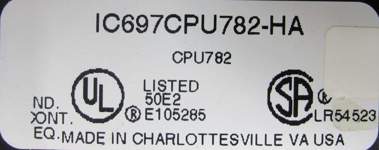 USED GE FANUC IC697CPU782-HA CENTRAL PROCESSOR UNIT IC697CPU782HA - SB ...