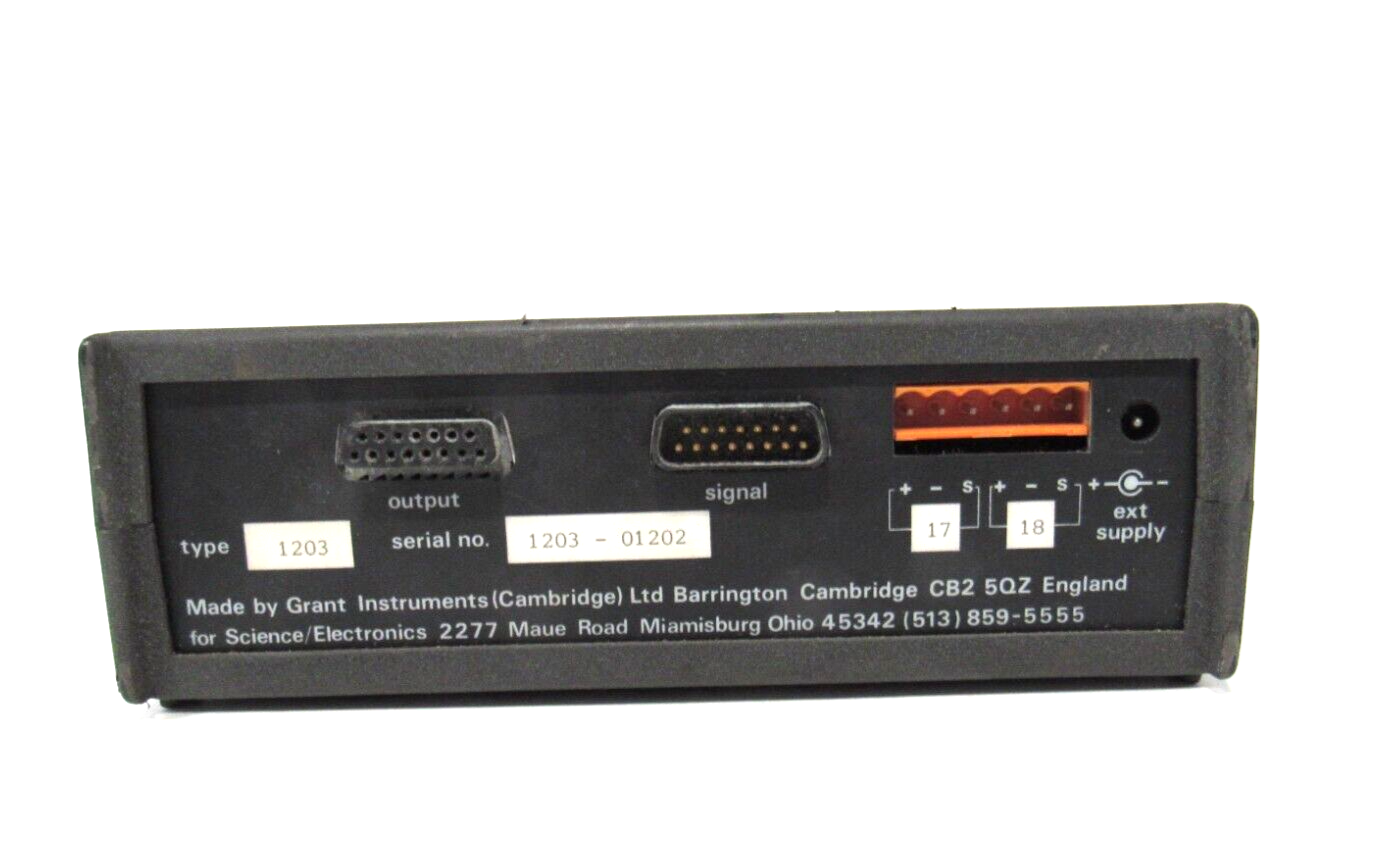 USED GRANT INSTRUMENTS TYPE 1203 SQUIRREL METER/ LOGGER - SB Industrial ...