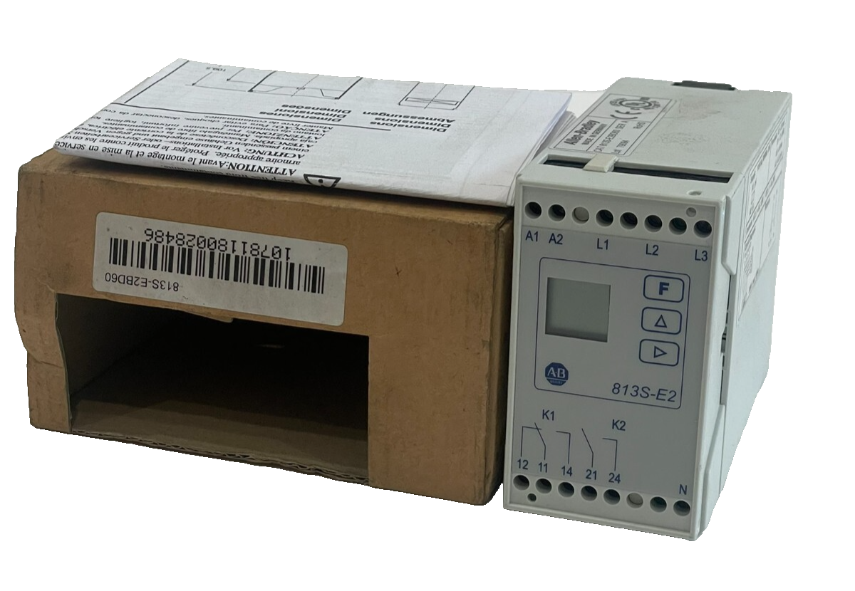 A / B 813S-E2BD60 PHASE MONITOR SER. A 115V 50/60HZ NEW, SURPLUS - SB ...