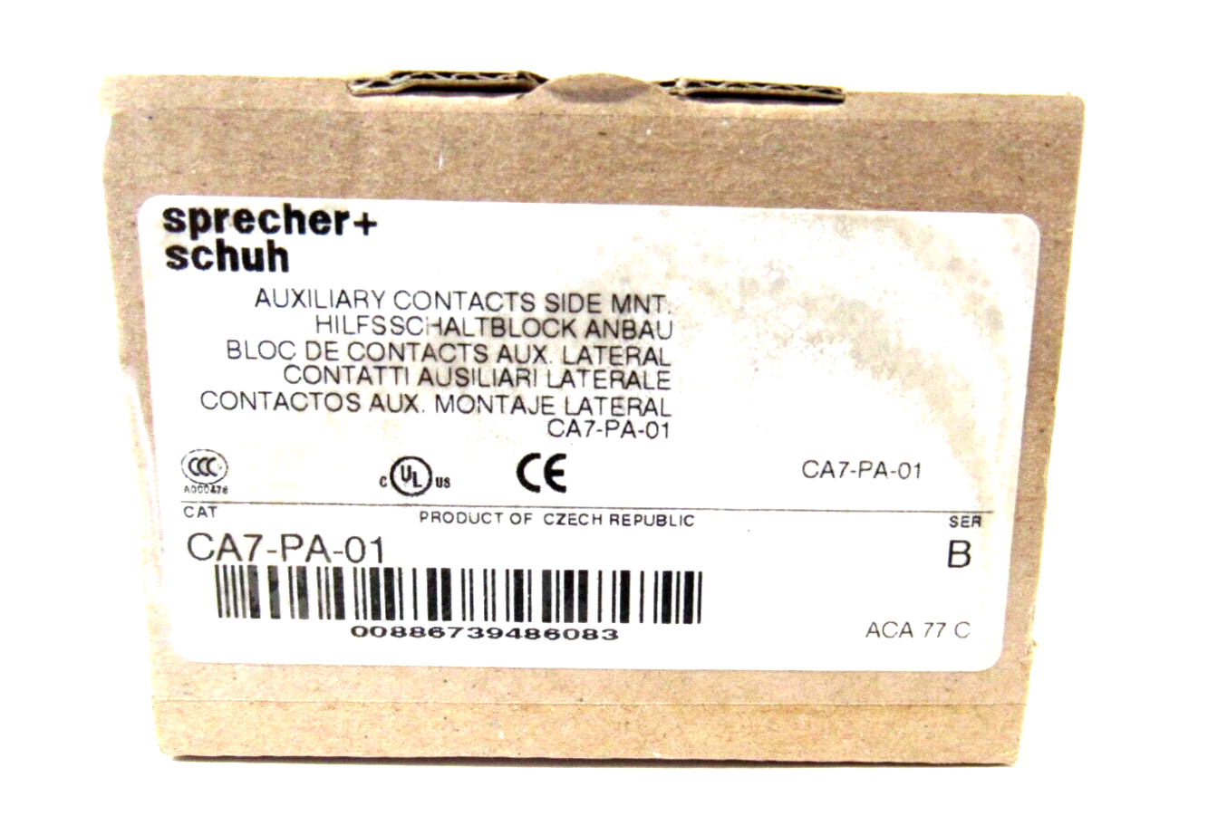 LOT OF 8 NEW SPRECHER & SCHUH CA7-PA-01 AUXILIARY CONTACTS CAPA01 - SB ...