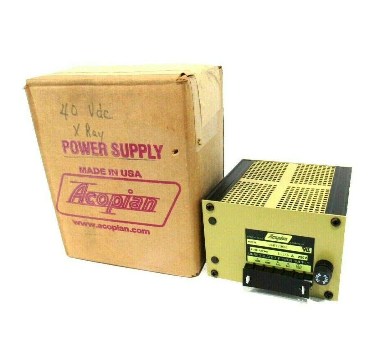 NEW ACOPIAN U40Y200M POWER SUPPLY - SB Industrial Supply, Inc.