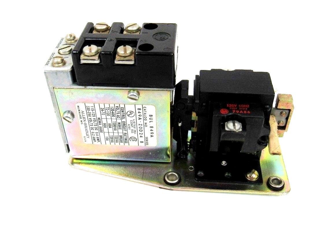 NEW ALLEN BRADLEY 849A-Z0D24 PNEUMATIC TIMING RELAY 849AZ0D24 SERIES B ...