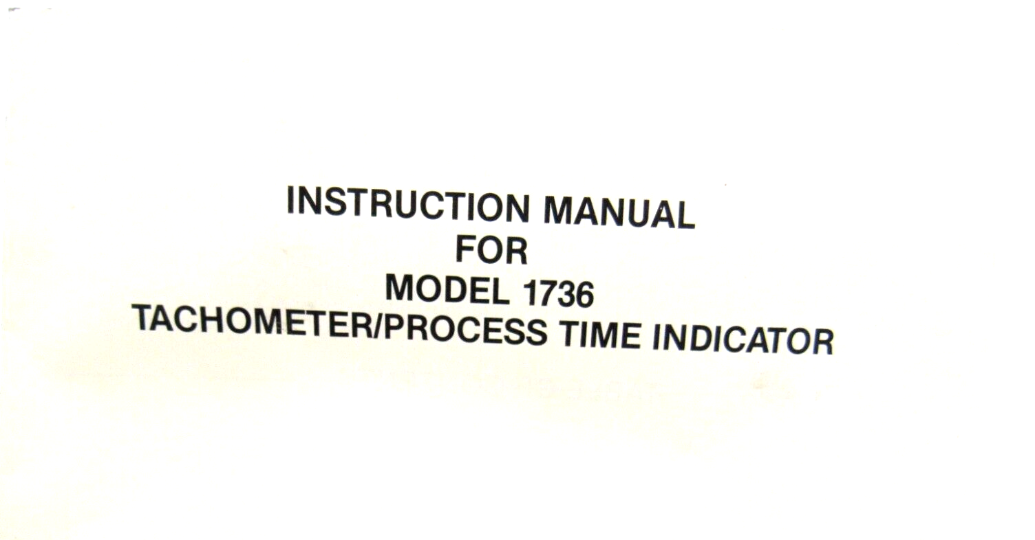 NEW AMETEK 1736 TACHOMETER / TIME INDICATOR - SB Industrial Supply, Inc.