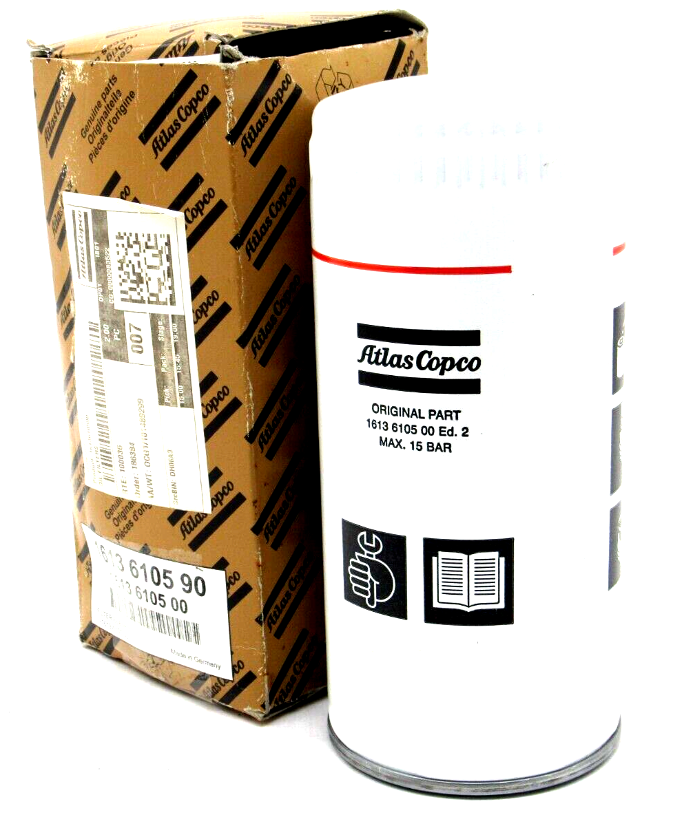 NEW ATLAS COPCO 1613-6105-00 FILTER 1613610500 - SB Industrial Supply, Inc.