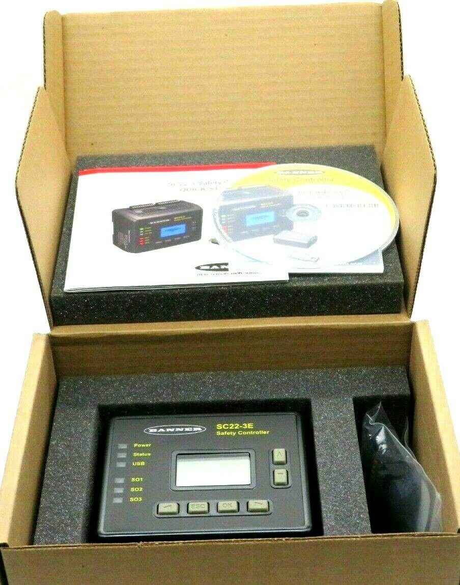 NEW BANNER ENGINEERING SC22-3E-C SAFETY CONTROLLER ETHERNET 83368 SC223EC - SB Industrial Supply ...
