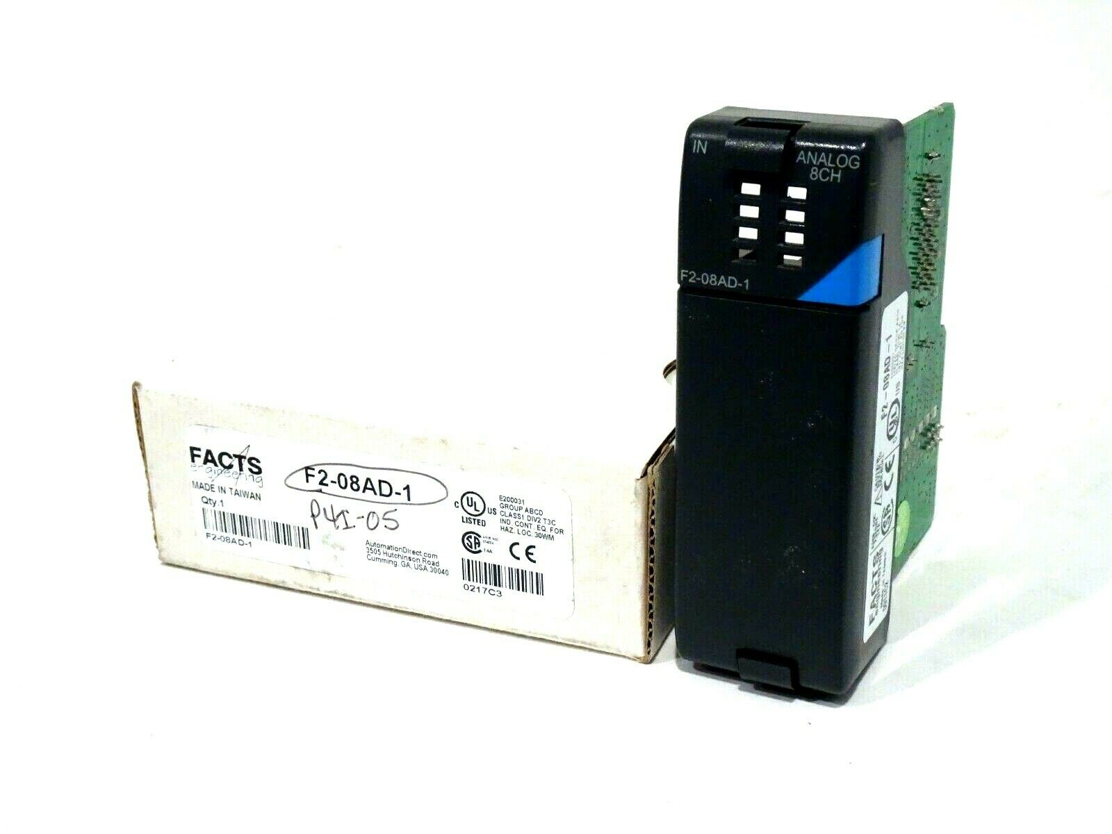 NEW FACTS ENGINEERING F2-08AD-1 INPUT MODULE F208AD1 - SB Industrial ...