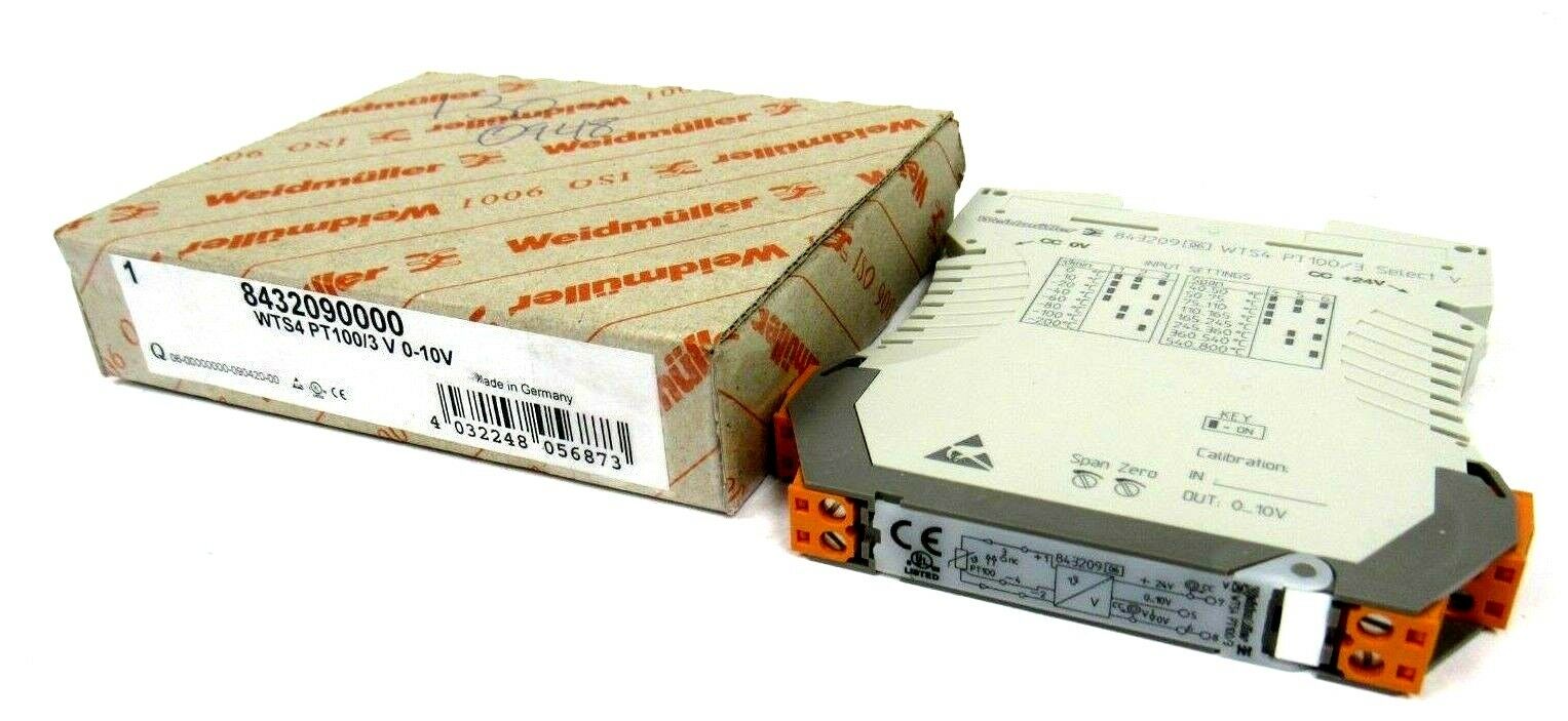 NEW WEIDMULLER WTS4PT100/3V0-10V SIGNAL CONDITIONER 8432090000 ...