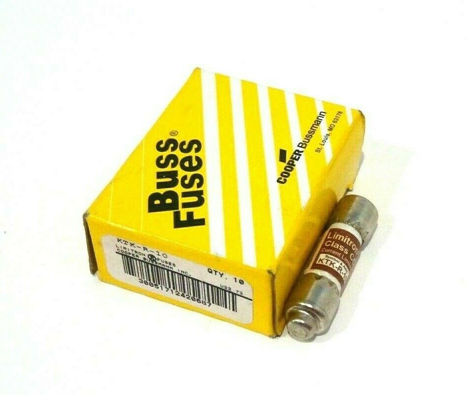 10 NEW BUSSMANN KTK-R-10 FUSES KTKR10 - SB Industrial Supply, Inc.