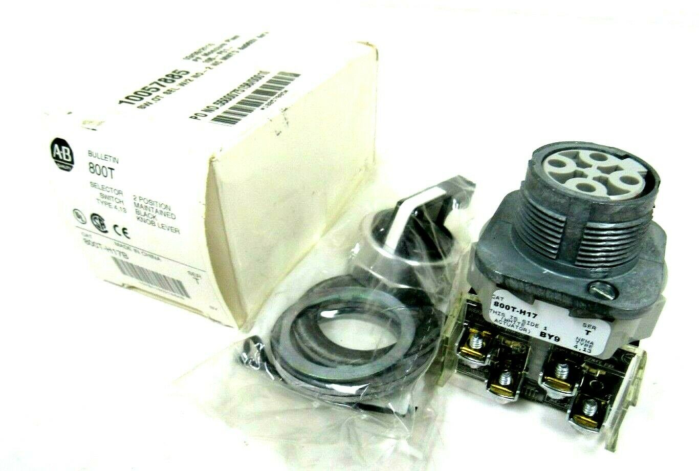 NEW ALLEN BRADLEY 800T-H17B SELECTOR SWITCH SER T 800TH17B - SB ...
