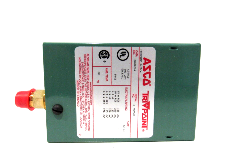 NEW ASCO HB40A214 PRESSURE SWITCH - SB Industrial Supply, Inc.
