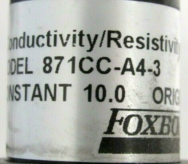 NEW FOXBORO 871CC-A4-3 CONDUCTIVITY RESISTIVITY CELL 10' 871CCA43 - SB Industrial Supply, Inc.