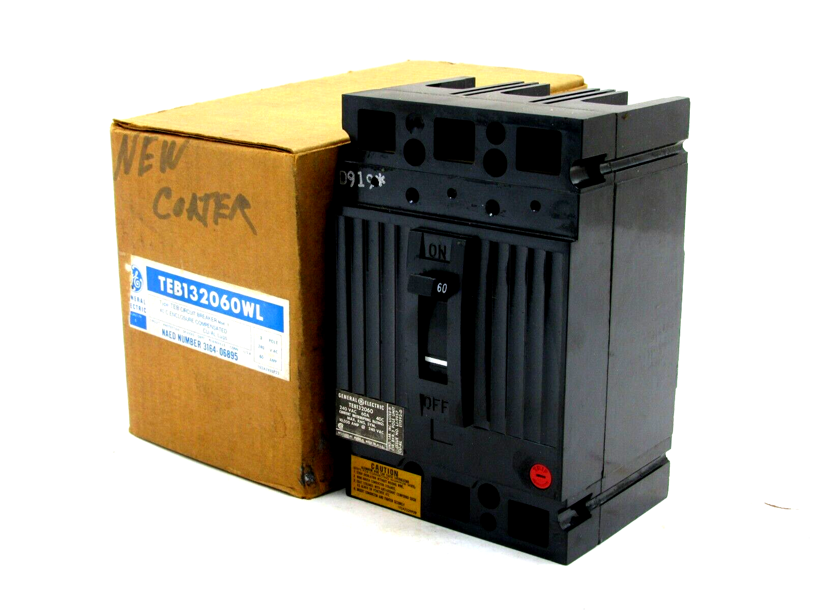 NEW GENERAL ELECTRIC TEB132060WL CIRCUIT BREAKER - SB Industrial Supply ...