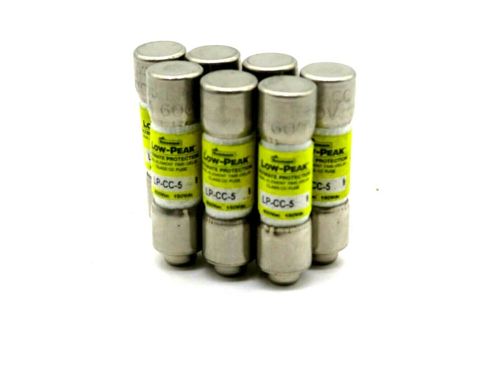 NEW LOT OF 7 LP-CC-5 BUSSMANN LOW PEAK FUSES LPCC5 - SB Industrial ...
