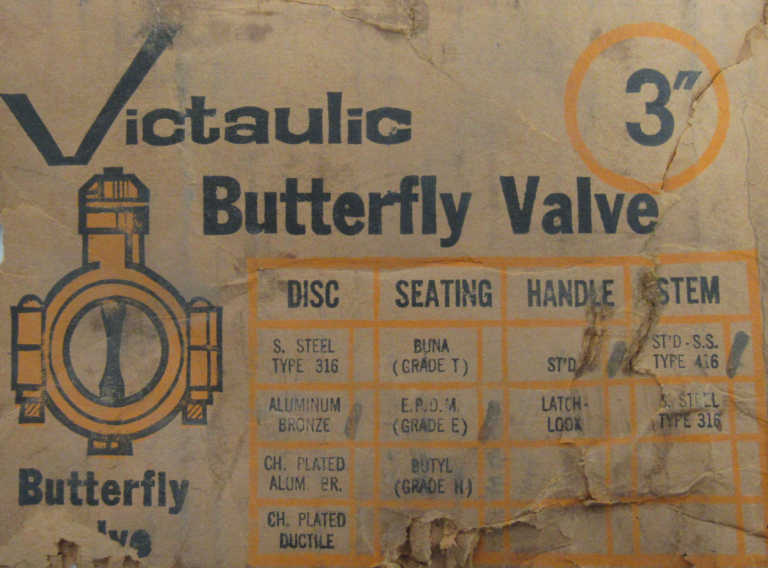 NEW VICTAULIC 3" BUTTERFLY VALVE - SB Industrial Supply, Inc.