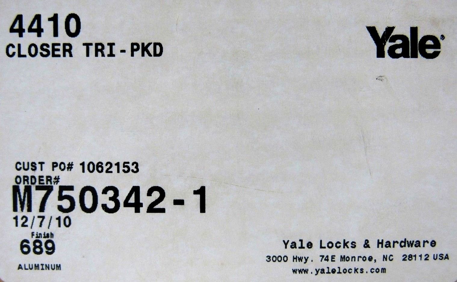 NEW YALE 4410 DOOR CLOSER ALUMINUM – SB Industrial Supply, Inc.