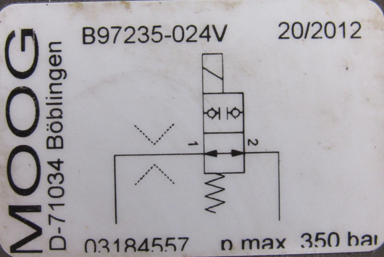 REFURBISHED MOOG D661-4731 SERVO VALVE P80HABW5NSX4-O D6614731 - SB ...
