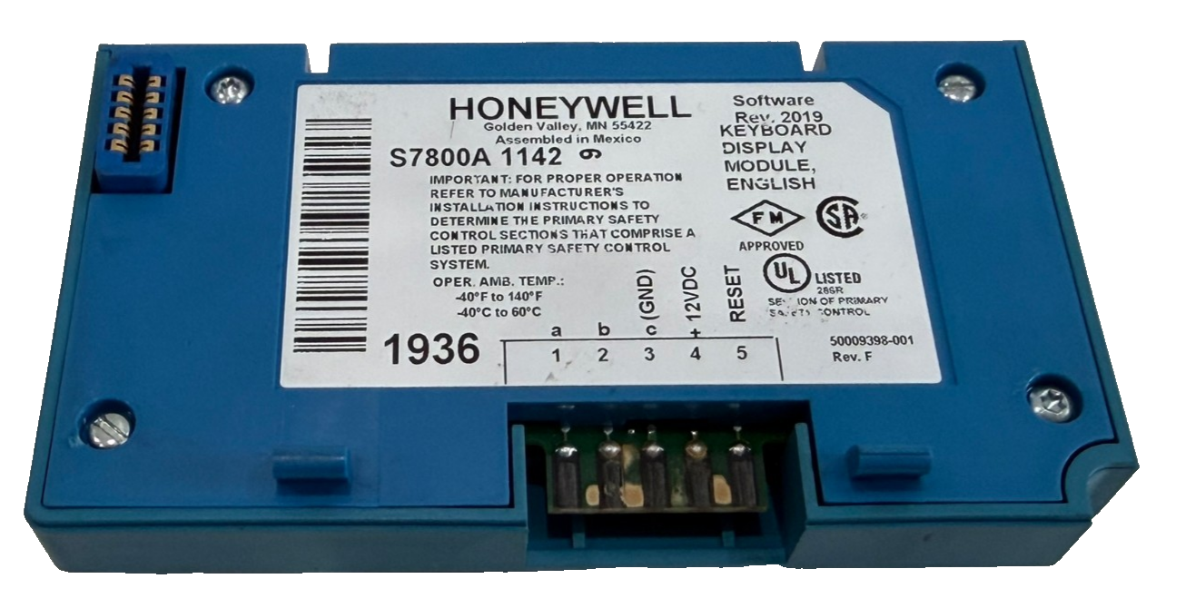 USED HONEYWELL S7800A1142 KEYBOARD DISPLAY MODULE - SB Industrial ...
