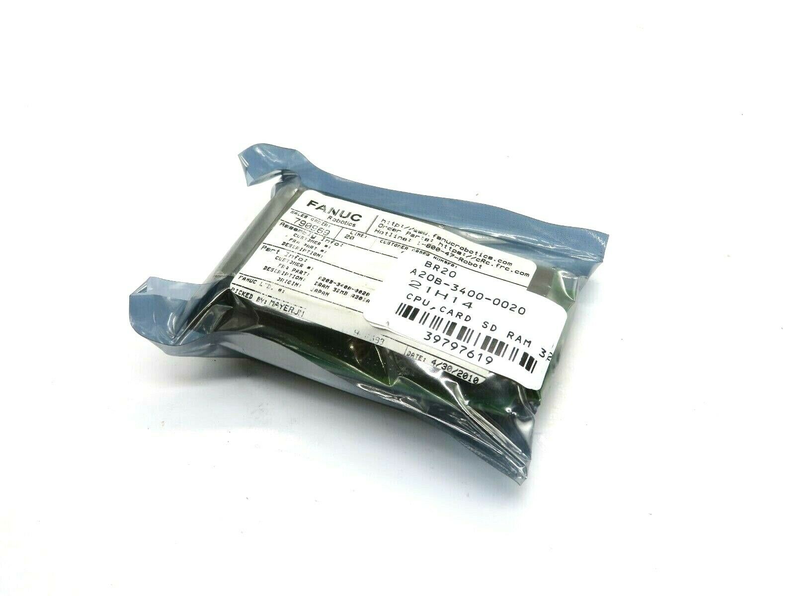 NEW FANUC ROBOTICS A20B-3400-0020 PC BOARD DRAM 32MB A20B34000020 - SB ...