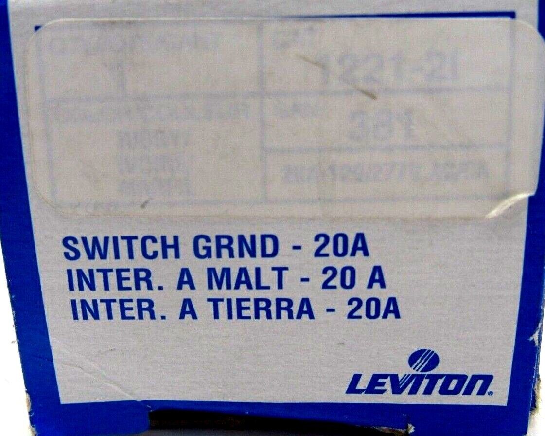 NEW LEVITON 1221-2I TOGGLE SWITCH 381-1221-21 122121 - SB Industrial ...