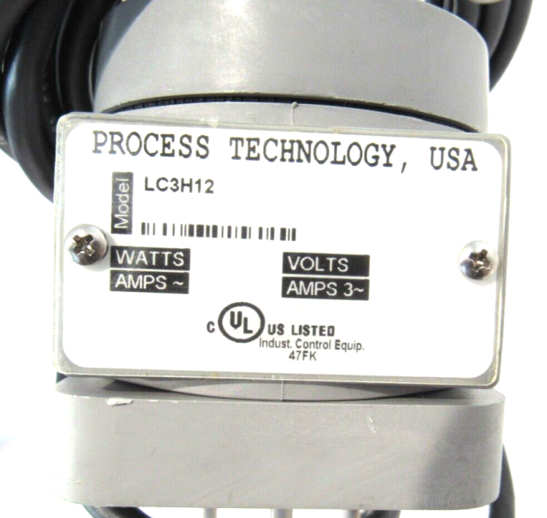 NEW PROCESS TECHNOLOGY LC3H12 HEATER WITH LC TYPE 4/4X LEVEL SWITCH ...