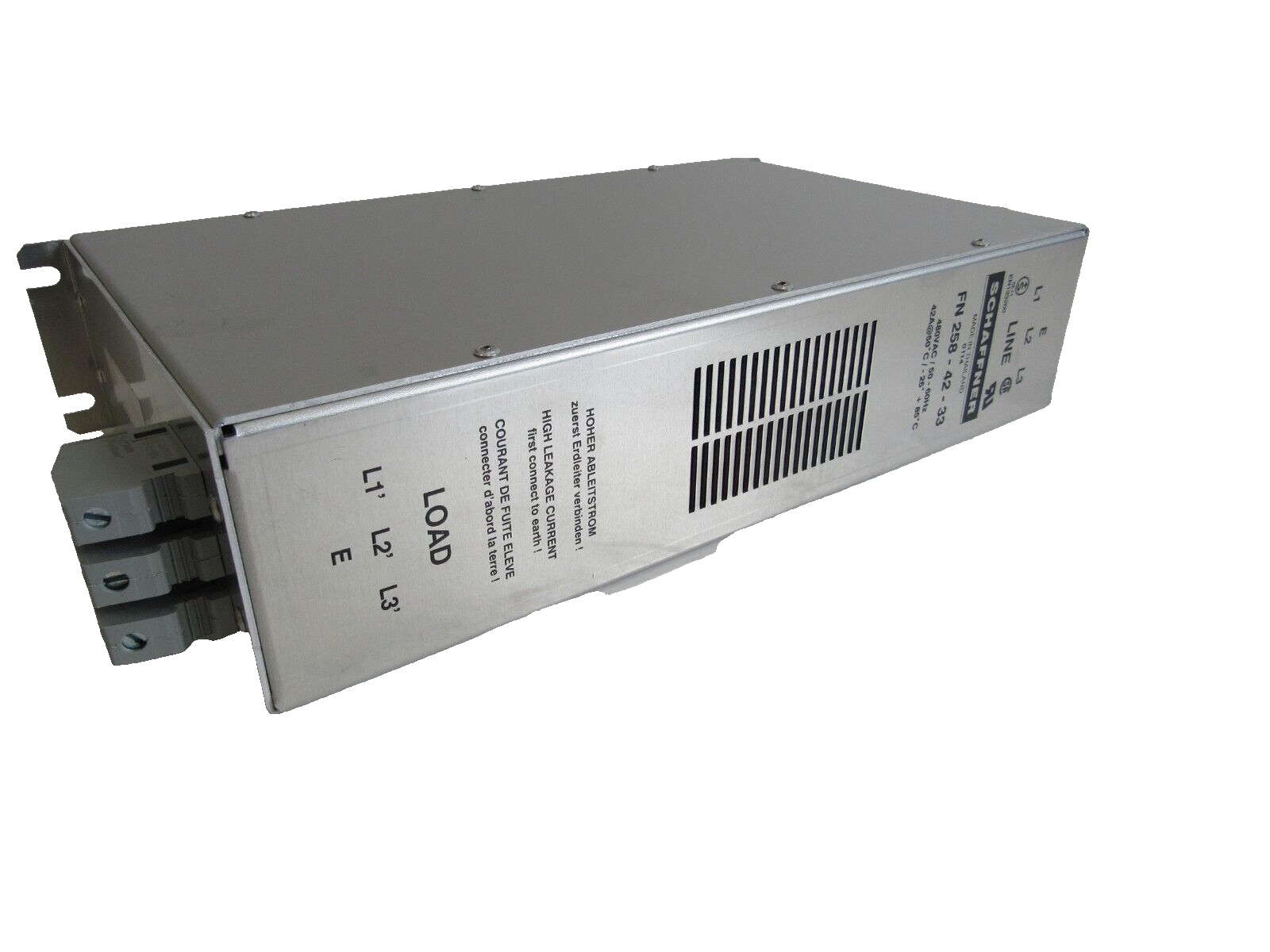 NEW SCHAFFNER FN258-42-33 RFI POWER LINE FILTER FN2584233 - SB ...