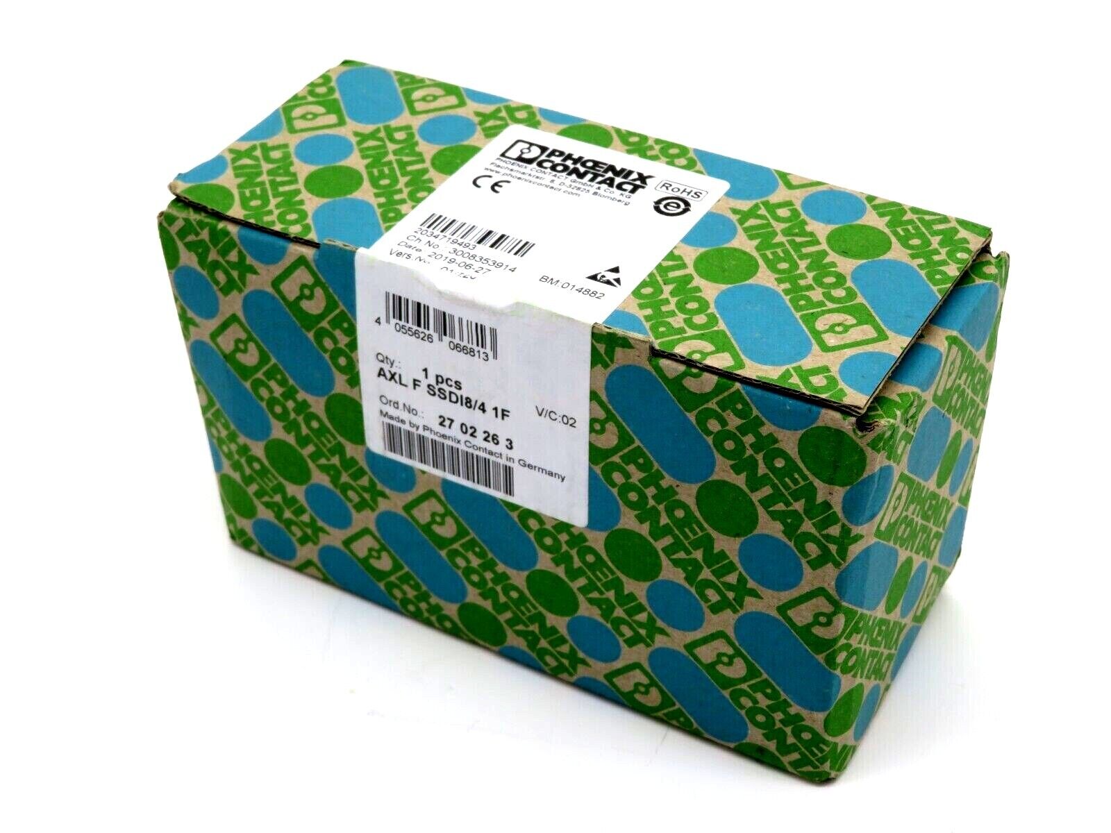 NEW SEALED PHOENIX CONTACT AXL F SSDI8/4 1F INPUT MODULE 2702263 AXLFSSDI841F - SB Industrial ...