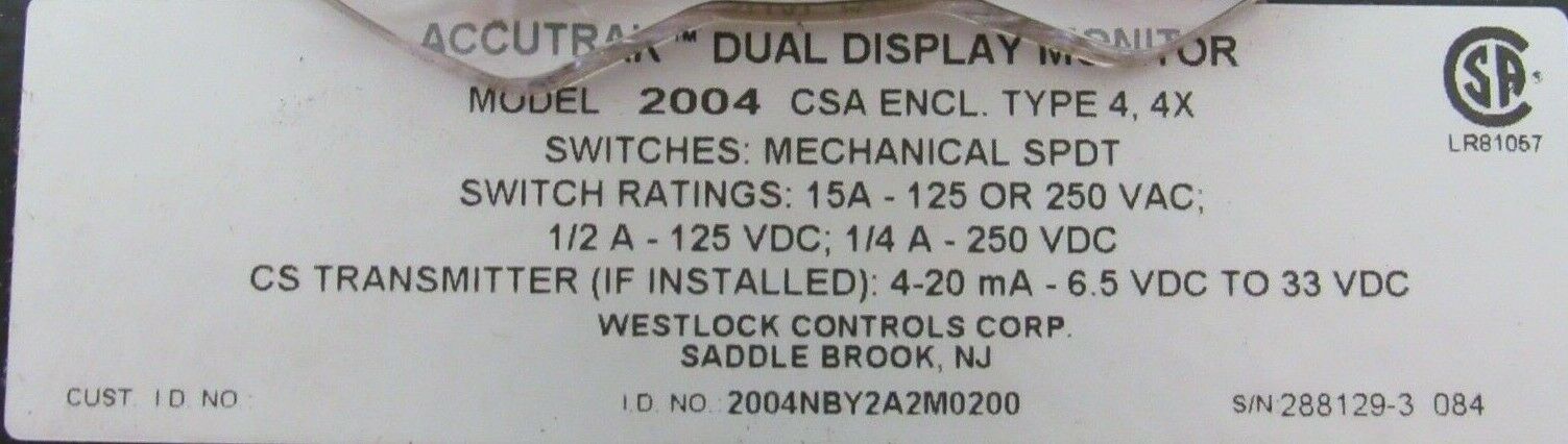 NEW SHARPE SPNII-085 ACTUATOR VALVE ACCUTRAK 2004 1-1/4 ...