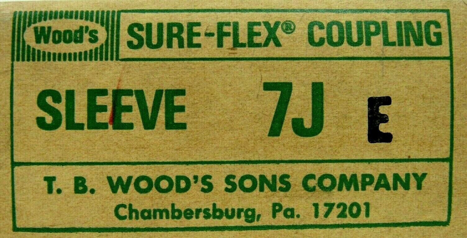 NEW TB WOODS 7JE SURE FLEX COUPLING AND FLANGE SET 7Sx1-1/8" 7Sx1-3/8 ...