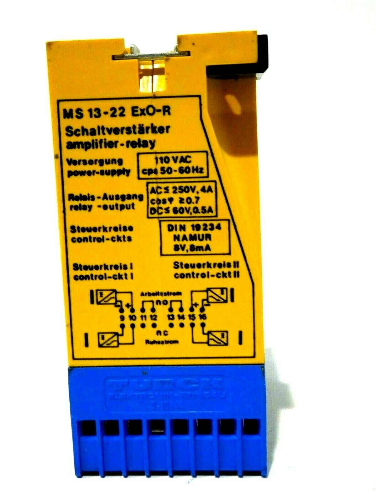 NEW TURCK MS 13-22 EXO-R AMPLIFIER-RELAY MS1322EXOR - SB Industrial ...